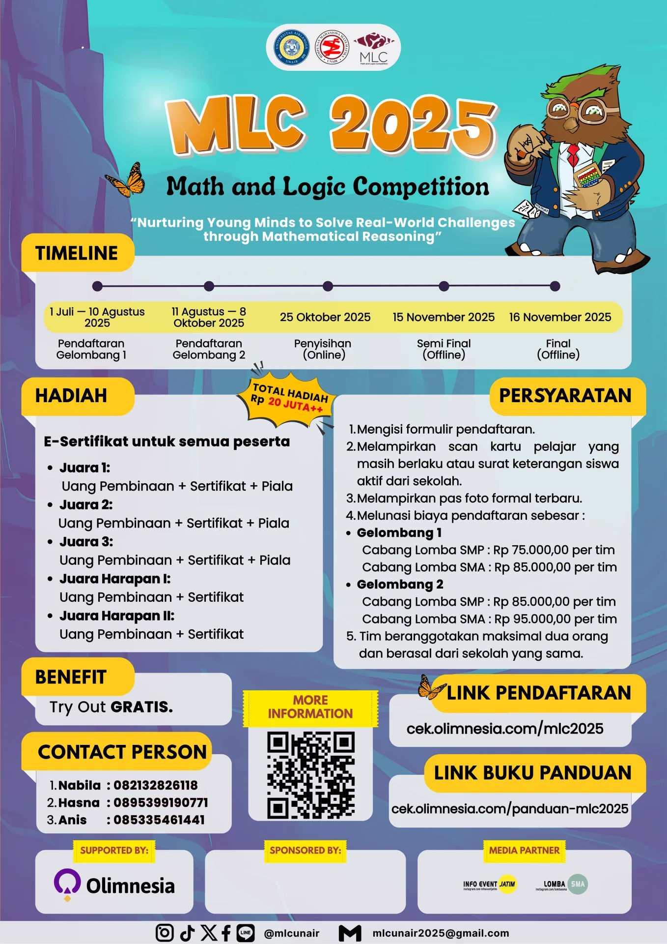 Olimnesia – Latihan Tryout MLC 2025 – Math and Logic Competition (Tingkat SMA)